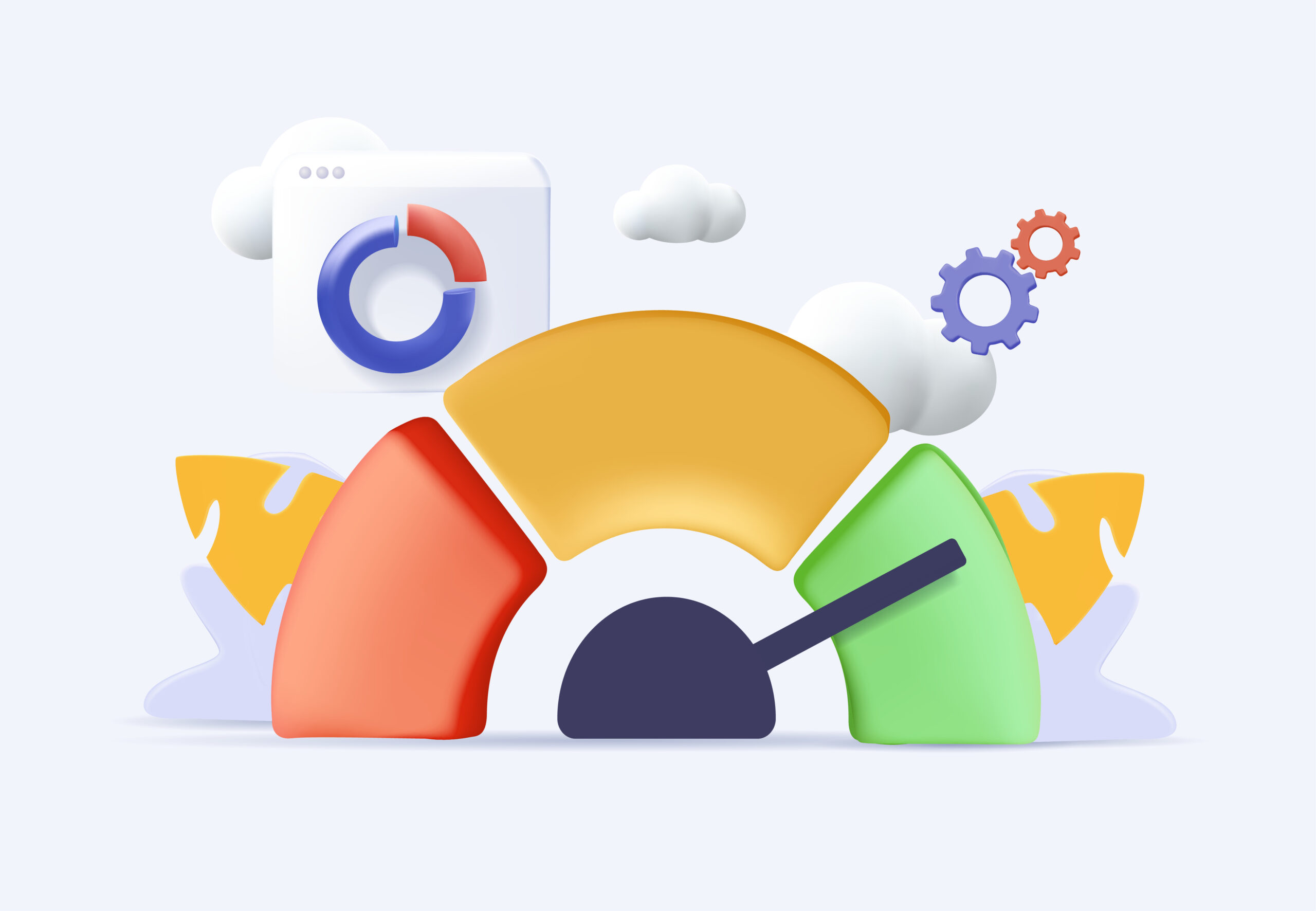 Benchmarking concept 3D. Comparing business process, indicator ...