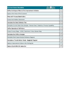 Current State Checklist | Engineering Possibilities