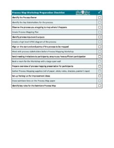 Process Mapping Checklists | Engineering Possibilities