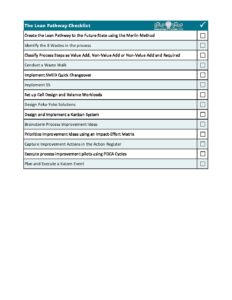The Lean Pathway Checklist | Engineering Possibilities